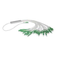 China 1M/1.5M G657A Optic Fiber PLC Splitter 1x2 1x4 1x8 1x16 for SC/FC/LC/ST Connector Type for sale