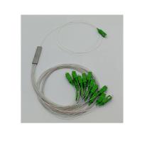 China 1x8 Fiber Optic Splitter in Stainless Tube Closure for 1260-1650nm Operating Wavelength for sale
