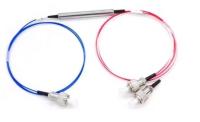 China 3 High Power PER ER 28dB 1x2 1 2 Mini PM FBT Fiber Optic Splitter with G657A Fiber Type for sale
