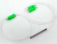China ANATEL Certified 1x8 SC/APC Micro Mini Block Steel Tube FTTH PLC Splitter and 3 Time for sale