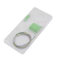 China SC/APC Connector 1x4 Fiber Optic Steel Tube PLC Splitter for Wavelength 1260-1650nm for sale