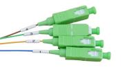 China SC/APC Connector 1x4 Fiber Optic Steel Tube PLC Splitter for Wavelength 1260-1650nm for sale