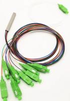 China Telecommunication 1x2 4 8 16 C G657A1 0.9mm SCUPC mini type Fiber Optic PLC Splitter for sale