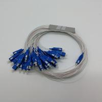 China Telecommunication G657A Fiber PLC Splitter with SC Connectors 1*2 1*4 1*8 1*16 1*32 1*64 for sale