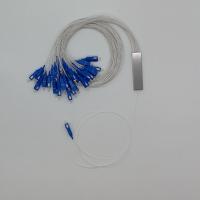 China Telecommunication G657A Fiber PLC Splitter with SC Connectors 1*2 1*4 1*8 1*16 1*32 1*64 for sale
