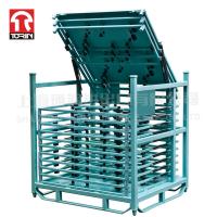 China Torin DZ17  Logistics Transportation Racks for Glass Protection Metal Pallet Wire Mesh Container for sale