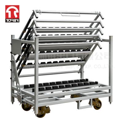 China Torin LK46  Auto Parts Rack Fixed Car Jack Rack Roll Cart Wire Mesh Pallet Container for sale