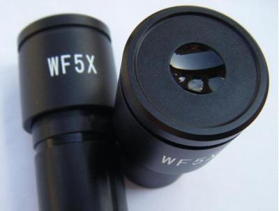 China wide field WF5X eyepiece for stereo microscope with rubber cup eye protection for sale