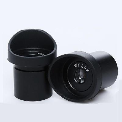 China wide field WF20X stereo microscope  with rubber eye cup protection mounting size 30 for sale