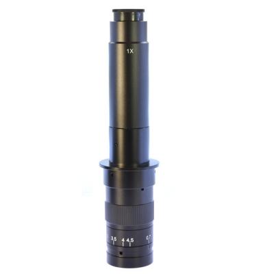 China Max 300x Zoom C-mount optic Lens  for Industry Microscope Camera Eyepiece Magnifier for sale