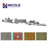 China 100 - 1000kg/h Fish Feed Production Line Sinking Fish Pellet Making Machine for sale