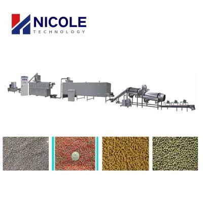China 100 - 1000kg/h Fish Feed Production Line Sinking Fish Pellet Making Machine for sale