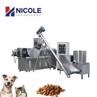 China Dry Siemens Motor Pet Food Making Machine Twin Screw Extruder for sale