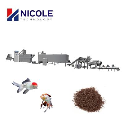 China Twin Screw Extruder 250kg/H Fish Meal Production Line / Machine Diesel Energy for sale