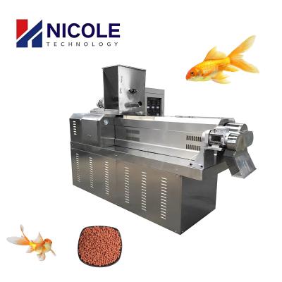 China Automatic Electric Twin Screw Floating Pellet Fish Feed Making Machine CE for sale