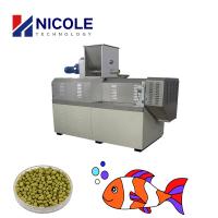 China Double Screw Extruder Small Floating Fish Feed Machine Semi Automatic for sale