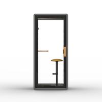China Double Glazed Glass Acoustic Soundproof Vocal Booth Pod 1000x1000x2200mm for Offices for sale