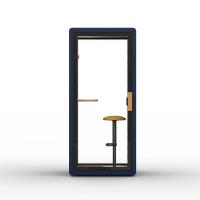 China Acoustic Private Meeting Pod Office Booth 35dB Noise Reduction 1000x1000x2200mm for sale