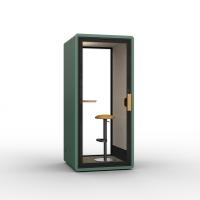 China Modular Soundproof Meeting Pod W1000xD1000xH2200mm with LED Lighting and Ventilation for sale
