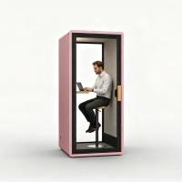 China Soundproof Conference Booth Office Pod with Acoustic Insulation 1000x1000x2200mm for sale