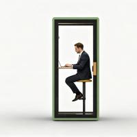 China Commercial Soundproof Booth Meeting Pod 1000x1000x2200mm for Coworking Spaces for sale