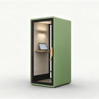 China Modular Soundproof Meeting Pod W1000xD1000xH2200mm with LED Lighting and Ventilation for sale