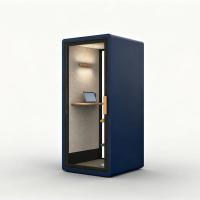 China Acoustic Office Meeting Pod Sound Isolation Booth 1000x1000x2200mm with LED Lighting for sale