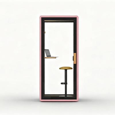 China Soundproof Conference Booth Office Pod with Acoustic Insulation 1000x1000x2200mm for sale