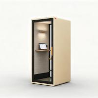 China 220V Mini Modern Office Soundproof Booth Built In Ventilation System OEM for sale