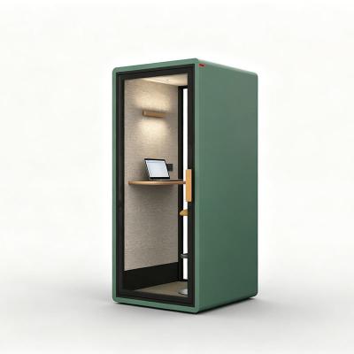 China Acoustic Sound Dampening Booth Call Pod 1000x1000x2200mm for Online Meetings for sale