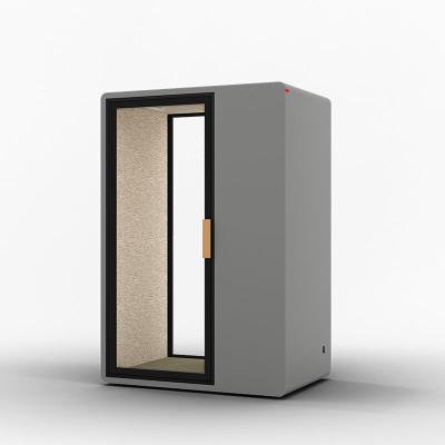 China Hybrid Office Soundproof Booth Pod for Virtual Meetings Laminated Glass 1000x1500x2200mm for sale