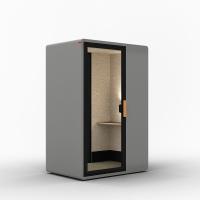 China Hybrid Office Soundproof Booth Pod for Virtual Meetings Laminated Glass 1000x1500x2200mm for sale