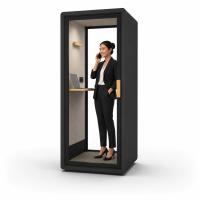 China Double Glazed Glass Acoustic Soundproof Vocal Booth Pod 1000x1000x2200mm for Offices for sale