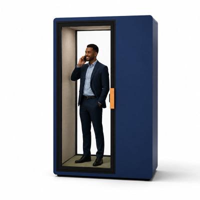 China RoHS Quiet 4 Person Meeting Pod Phone Booth W1000xD1500xH2200mm for Hybrid Office for sale