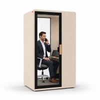 China Virtual Meeting Portable Soundproof Pod for Indoor Office Workplace ODM 1000x1500x2200mm for sale