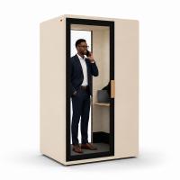 China Business Communication Soundproof Booth Office Furniture Meeting Pod W1000 D1500 H2200mm for sale