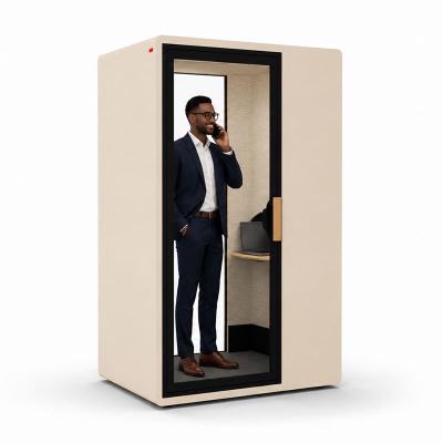 China Business Communication Soundproof Booth Office Furniture Meeting Pod W1000 D1500 H2200mm for sale