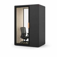China Soundproof Office Meeting Booth Acoustic Enclosure 1000x1500x2200mm for Business Calls for sale
