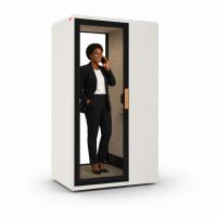 China Prefabricated Soundproof Office Booth 1000x1500x2200mm with Integrated Power Outlets for sale