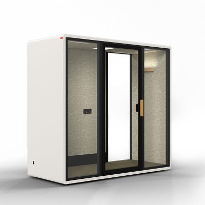 China Temporary Privacy Office Vocal Isolation Booth Module W1000xD2360xH2200mm 220V for sale