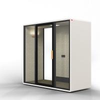China Temporary Privacy Office Vocal Isolation Booth Module W1000xD2360xH2200mm 220V for sale