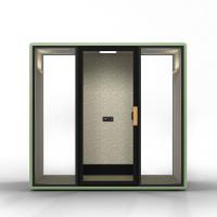 China Modular Glass Office Vocal Isolation Booth High Density Acoustic Work Pods for sale
