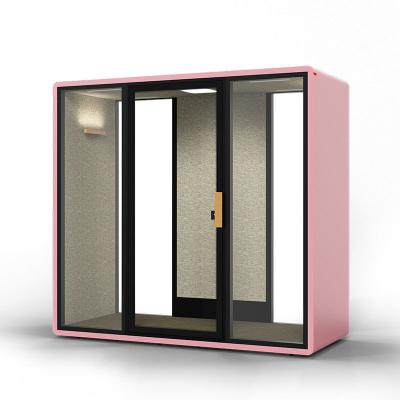 China Interior Vocal Isolation Booth Sound Proof Acoustic Cabin 1000x2360x2200mm for Business Meeting for sale