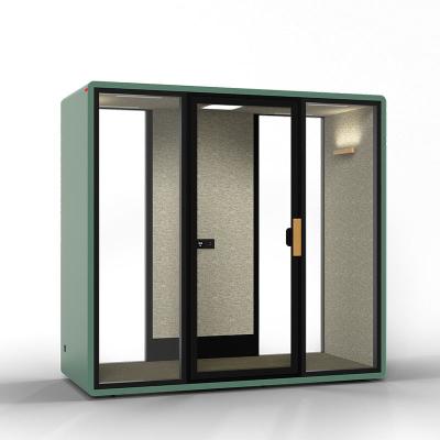 China Modular Workspace Cabin 1000x2360x2200mm with Power Socket USB Type-C for sale
