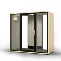 China Glass Acoustic Soundproof Vocal Isolation Booth 1000x2360x2200mm for Modern Office for sale