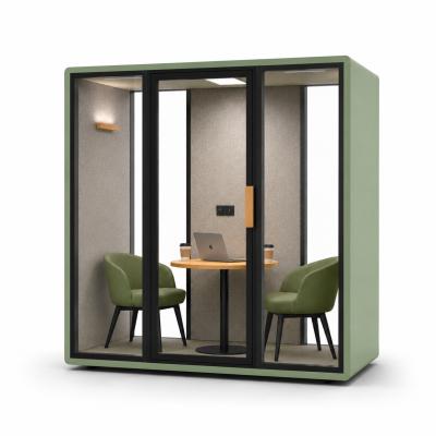 China 110V Modular Vocal Isolation Booth Sound Proof Meeting Pods Assembly for sale