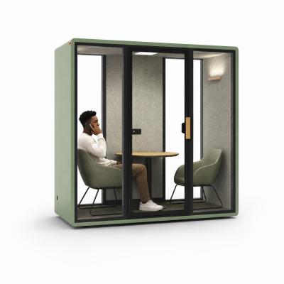 China Commercial Acoustic Soundproof Office Pod Booth 1000x2360x2200mm for Hybrid Workspaces for sale