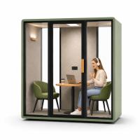 China 110V Modular Vocal Isolation Booth Sound Proof Meeting Pods Assembly for sale