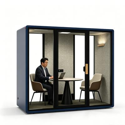 China Encapsulated Office Acoustic Vocal Isolation Booth Pod 220V USB Charging 1000x2360x2200mm for sale