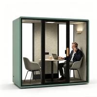 China Modular Workspace Cabin 1000x2360x2200mm with Power Socket USB Type-C for sale